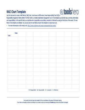 Fillable Online RACI Chart Template Fax Email Print - pdfFiller