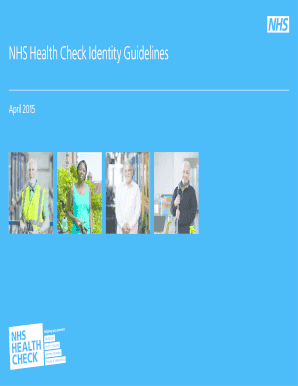 Fillable Online NHS Health Check Identity Guidelines Fax Email Print ...