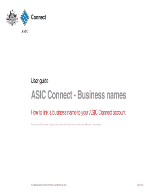 Asic Connect How To Link Business Name To Abn