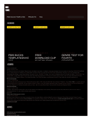 Fillable Online PBIS BUCKS TEMPLATES Fax Email Print - pdfFiller