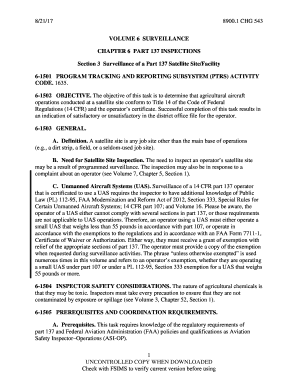 Fillable Online fsims faa VOLUME 6 SURVEILLANCE CHAPTER 6 PART 137 ...