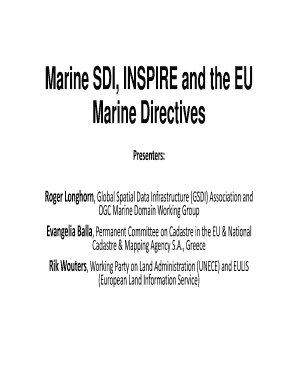 Fillable Online Marine SDI, INSPIRE and the EU Marine Directives - GSDI ...