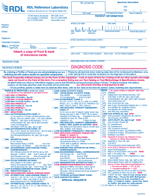 Fillable Online requisition form 2015.cdr - RDL Reference Laboratory ...