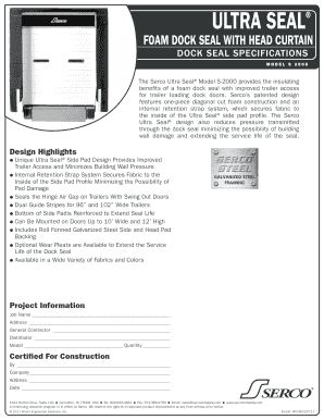 Fillable Online Serco SF Series HVLS Fans - Serco Entrematic Fax Email ...