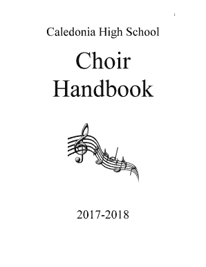 Fillable Online www2 caledonia k12 mi Choir Handbook - Caledonia High ...