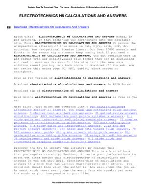 Fillable Online Electrotechnics N5 Calculations And Answers. Electrotechnics N5 Calculations And ...