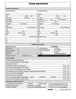 Fillable Online Kiosk Agreement - Zengo Payments Fax Email Print - pdfFiller