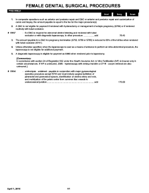 Fillable Online FEMALE GENITAL SURGICAL PROCEDURES Fax Email Print ...