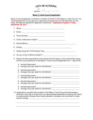 Fillable Online Below is the full application to become a member of the ...