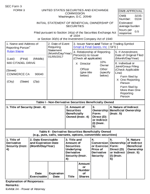 Fillable Online SEC Form 3 - smartandfinal.com Fax Email Print - pdfFiller