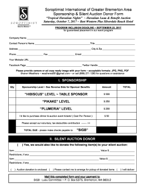 Fillable Online Soroptimist International of Greater Bremerton Area ...