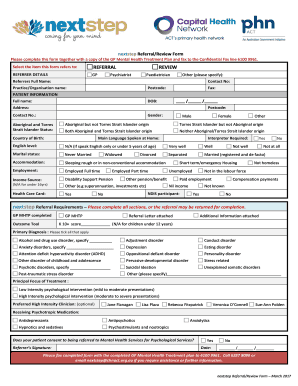Fillable Online nextstep Referral/Review Form - chnact.org.au Fax Email Print - pdfFiller