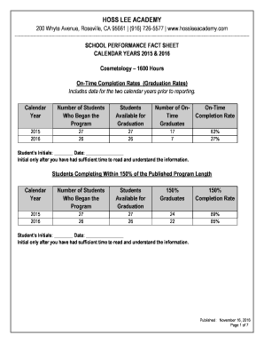 Cosmetology School Schedule - Fill Online, Printable, Fillable, Blank ...