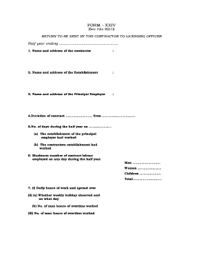 Form Xxiv - Fill Online, Printable, Fillable, Blank | pdfFiller