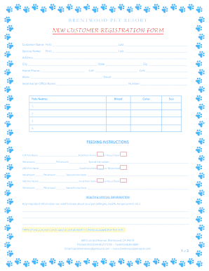 Fillable Online NEW CUSTOMER REGISTRATION FORM10-28-16 Fax Email Print - pdfFiller
