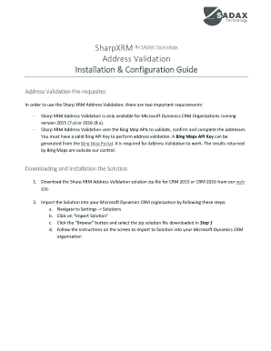 Fillable Online Address Validator Installation Guide - SADAX Technology ...