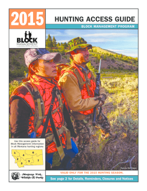 Fillable Online fwp mt HUNTING ACCESS GUIDE Fax Email Print - pdfFiller