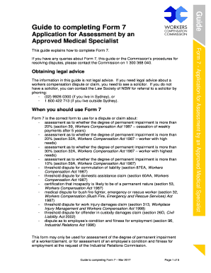 Fillable Online Guide to Completing Form 20 - Workers Compensation ...