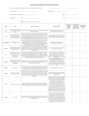Fillable Online Risk assessment for stall bookings at Faversham Markets ...