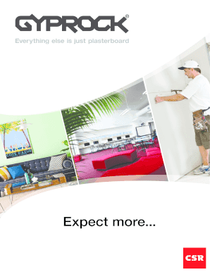 Fillable Online CSR Gyprock is Australias leading manufacturer Fax ...
