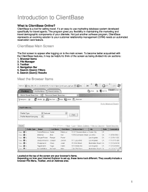 Fillable Online Introduction to ClientBase - Learning Library Inc. Fax Email Print - pdfFiller