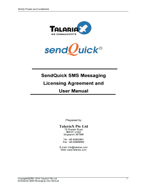 Fillable Online SendQuick SMS Messaging Fax Email Print - pdfFiller