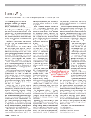 Fillable Online Lorna Wing Fax Email Print - pdfFiller