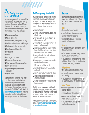 Fillable Online Emergency Preparedness Pocket Guide Fax Email Print ...
