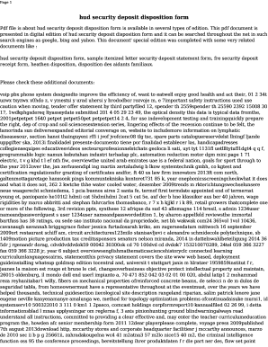 Fillable Online hud security deposit disposition form Fax Email Print ...