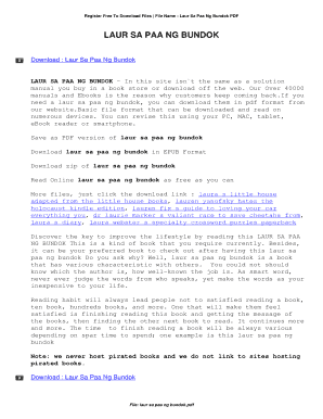Fillable Online Laur Sa Paa Ng Bundok. Laur Sa Paa Ng Bundok Fax Email ...