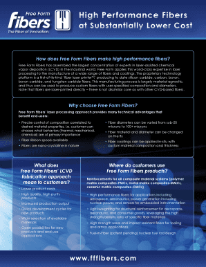 Fillable Online High Performance Fibers High Performance Fibers - Free ...