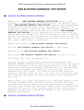 Blasters' Handbook - Fill Online, Printable, Fillable, Blank | pdfFiller