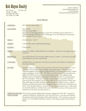 Fillable Online Printable Brochure - Bob Heyen Realty Fax Email Print ...