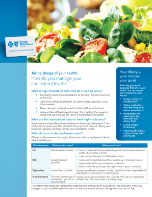 Fillable Online Taking charge of your health. Taking charge of your ...