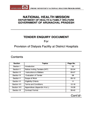 Fillable Online PRIME MINISTERs National dialysis programme Fax Email ...