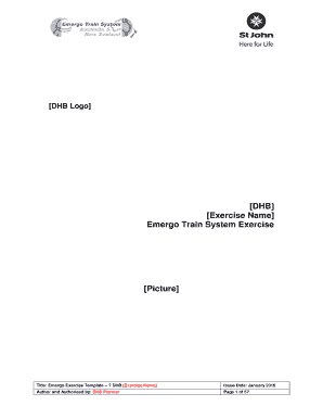 Fillable Online Emergo Train System Exercise Fax Email Print - pdfFiller
