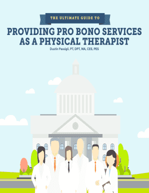 Fillable Online The Ultimate Guide to Pro Bono Physical Therapy ... Fax ...