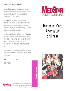 Fillable Online MedStar High Utilizer Program Overview - MedStar Mobile ...