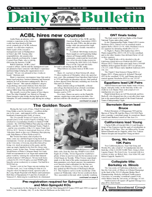 Fillable Online A member of the ACBL and the Fax Email Print - pdfFiller