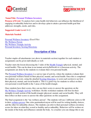 Fillable Online PEC. PE Central's lesson plans for physical education ...