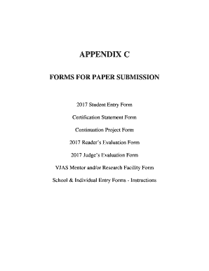 Fillable Online FORMS FOR PAPER SUBMISSION Fax Email Print - pdfFiller