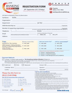 Fillable Online 2017 HKIB Registration Form NEB - plus-concepts.com Fax ...