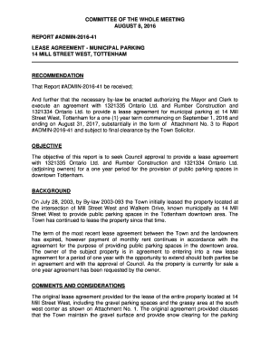 Fillable Online newtecumseth civicweb LEASE AGREEMENT - MUNICIPAL PARKING Fax Email Print ...