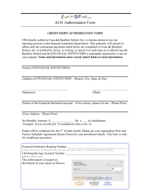 Fillable Online Authorization for Automated Monthly Withdrawal ...