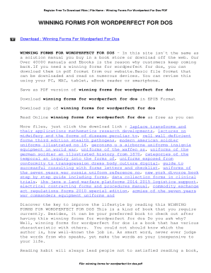 Fillable Online Register Free To Download Files File Name : Winning ...