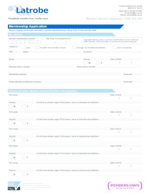 Fillable Online Latrobe Health Services - Publications & forms Fax ...