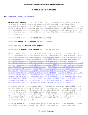 Fillable Online Register Free To Download Files File Name : Maneb 2013 ...