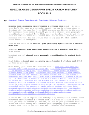 Fillable Online Edexcel Gcse Geography Specification B Student Book ...