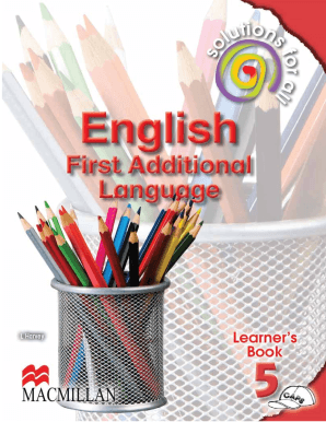 Fillable Online Solutions for all English First Additional Language ...