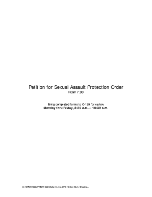 Fillable Online Sexual Assault Forms Packet Fax Email Print - pdfFiller